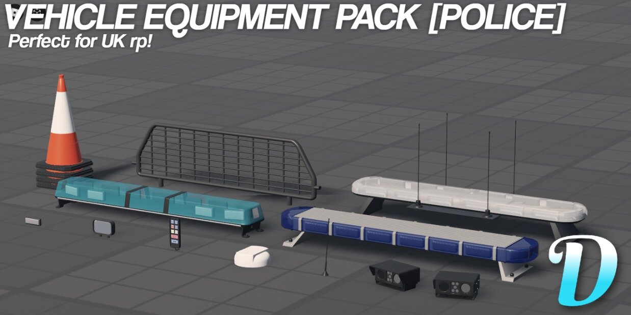 Police Vehicle Equipment Asset Pack | BuiltByBit