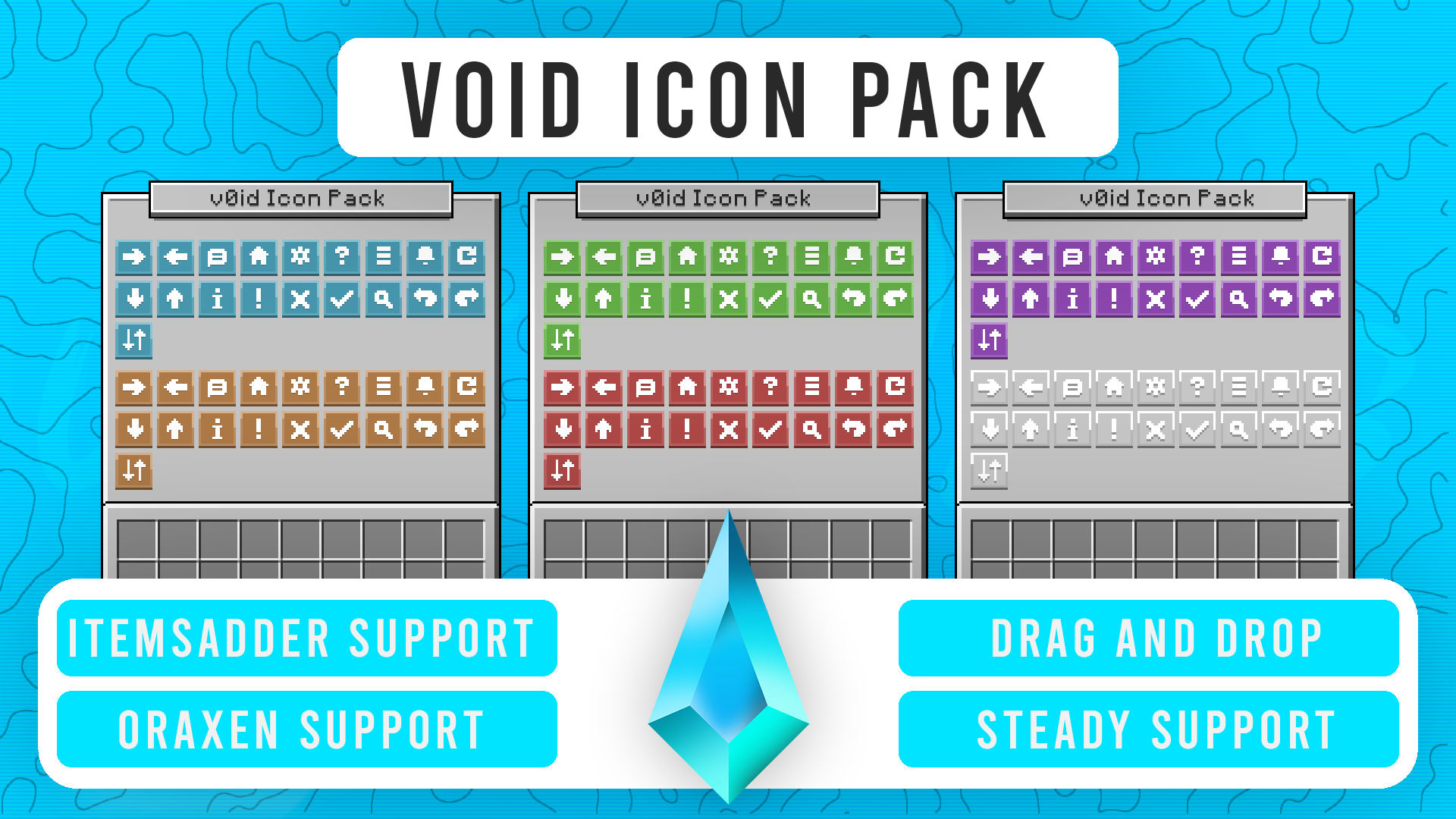 v0id Icon Pack | ItemsAdder & Oraxen | BuiltByBit