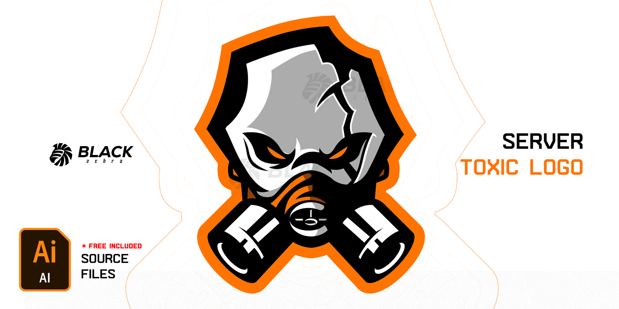 TOXIC Server Mascot Logo | BuiltByBit
