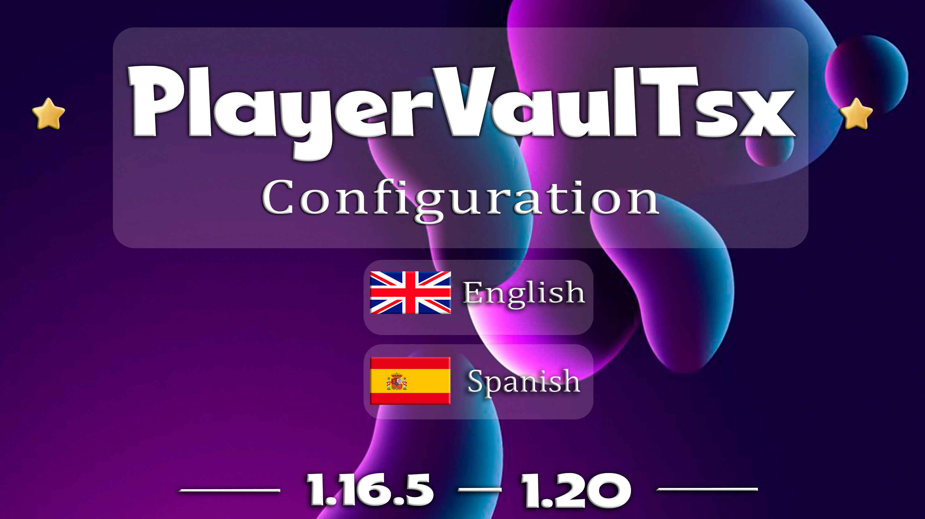 PlayerVaultsX Menu Config EN/ES | BuiltByBit