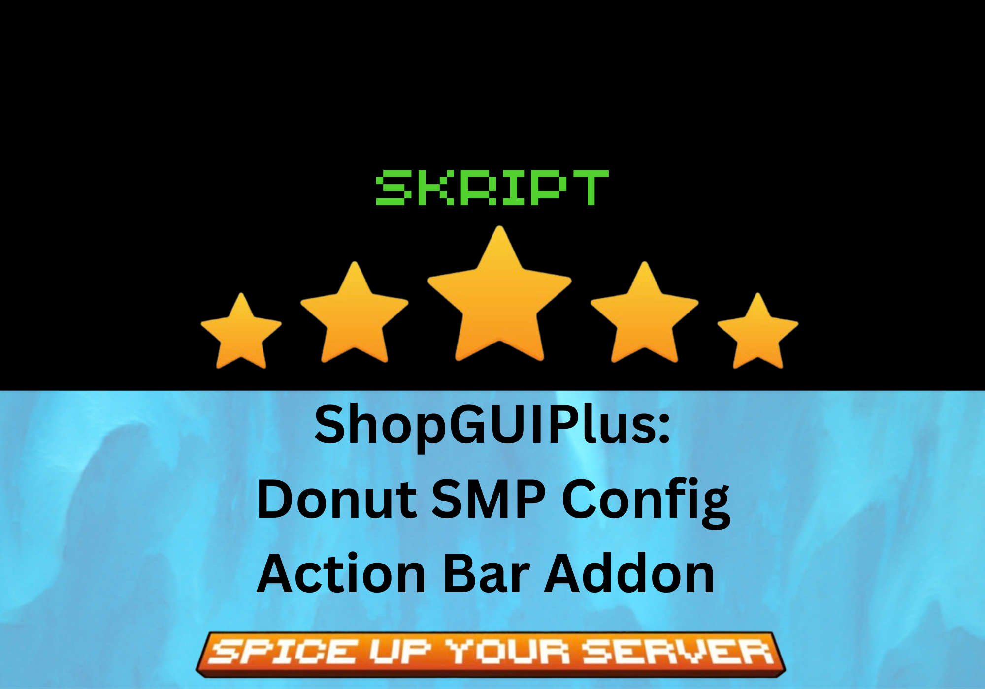 ShopGUIPlus clean config and action bar | BuiltByBit