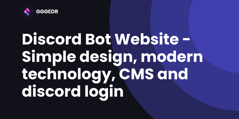 Discord Bot Website | BuiltByBit