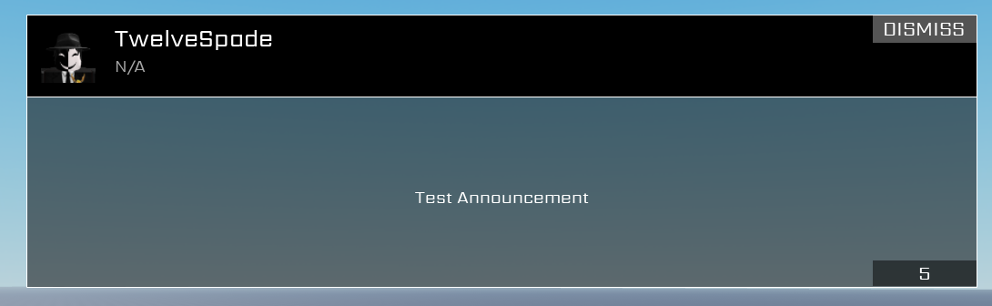 Announcement System V2 | Twelve Spade | BuiltByBit