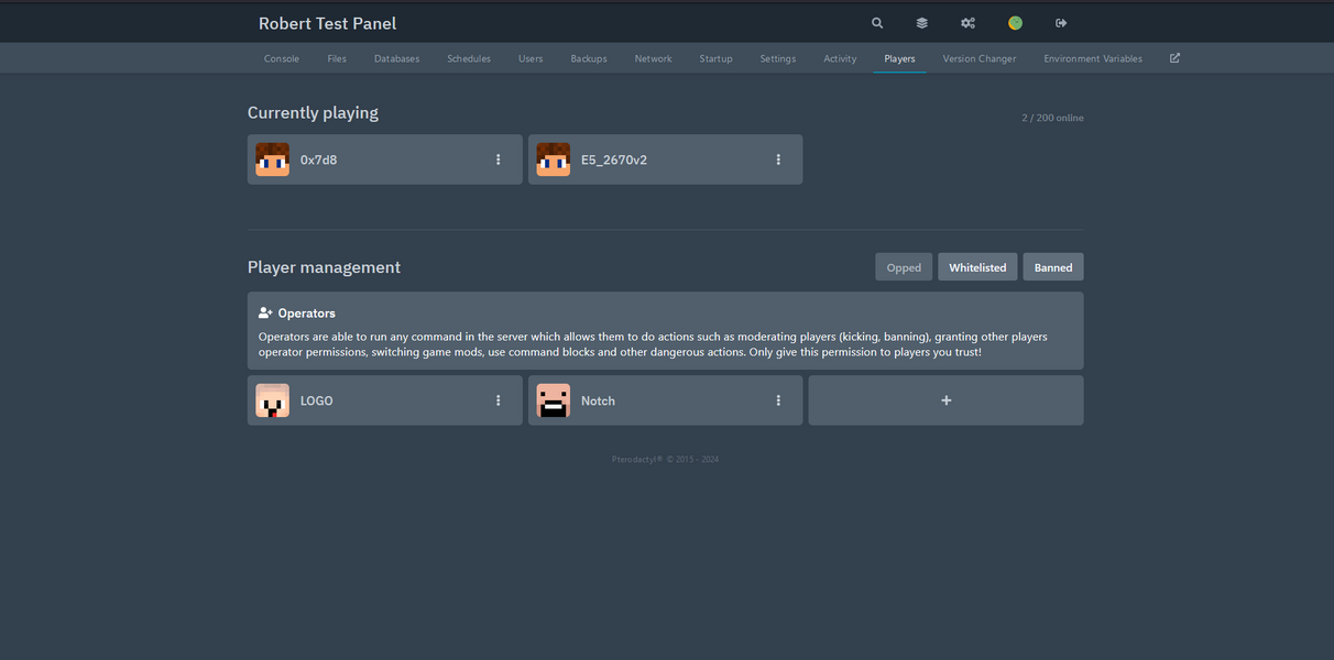 Minecraft Player Manager | BuiltByBit