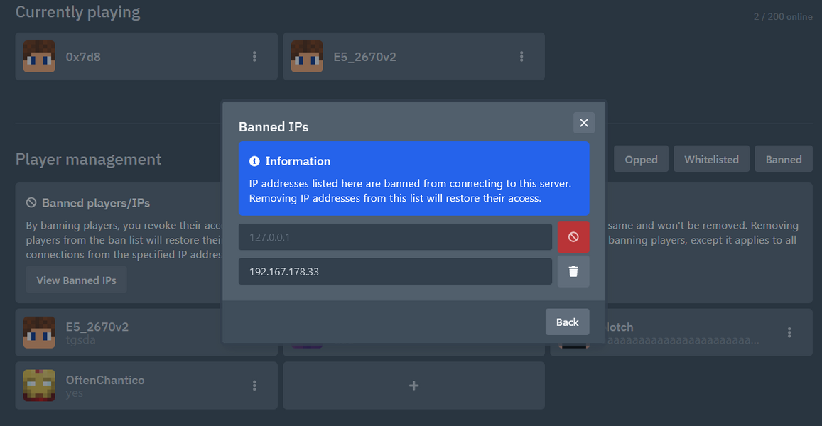 Minecraft Player Manager | BuiltByBit