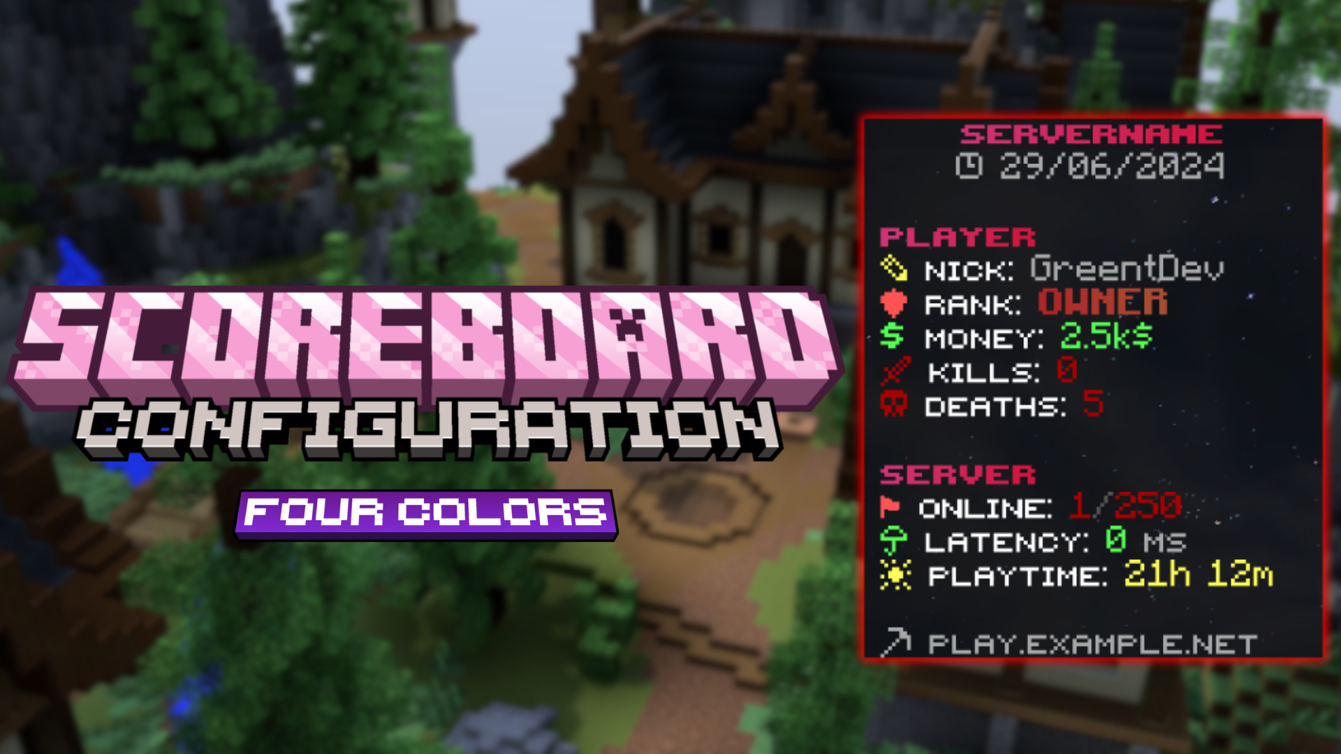 AnimatedScoreboard | 4 Colors | BuiltByBit