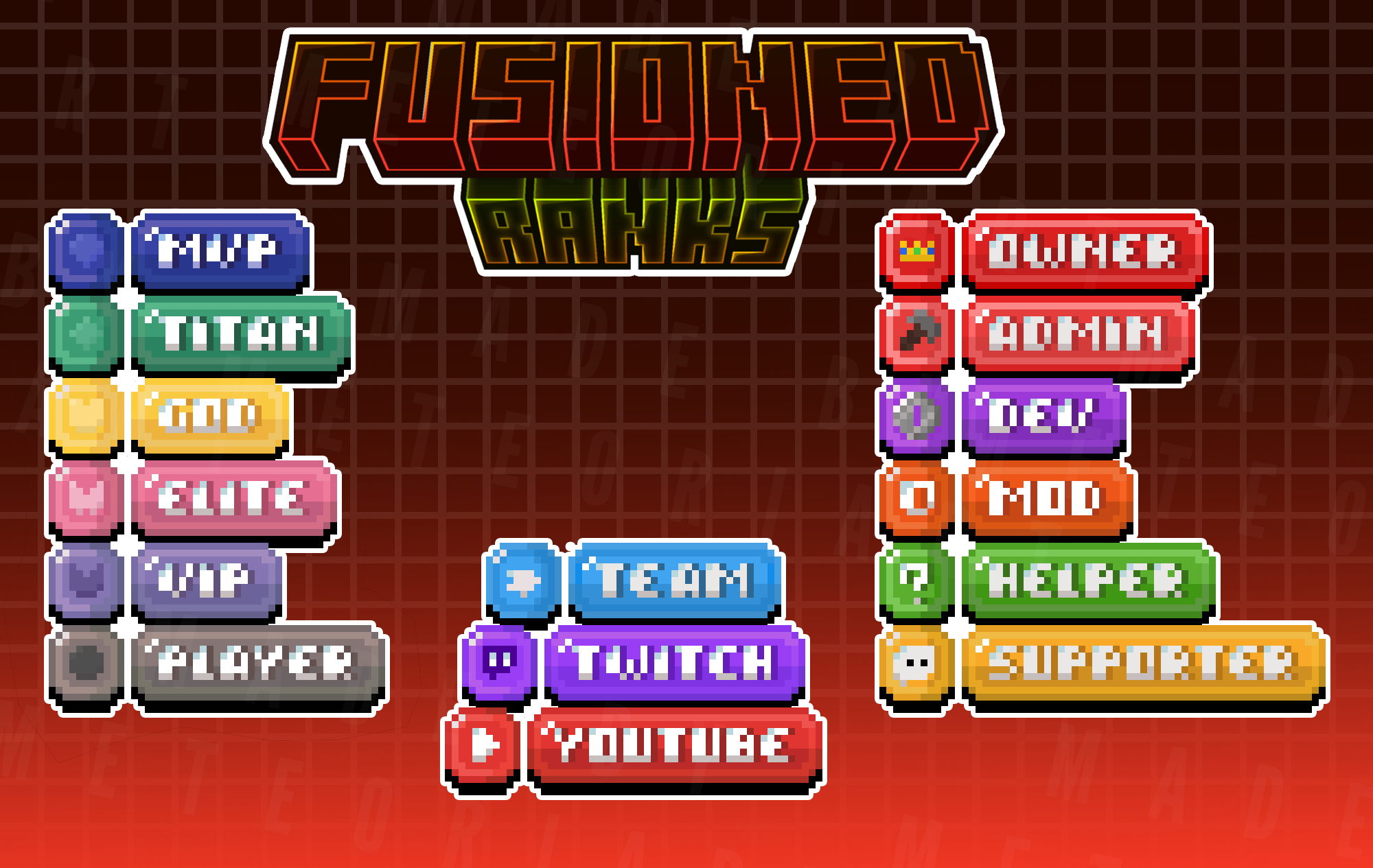 Fusioned Ranks pack vol1 | BuiltByBit