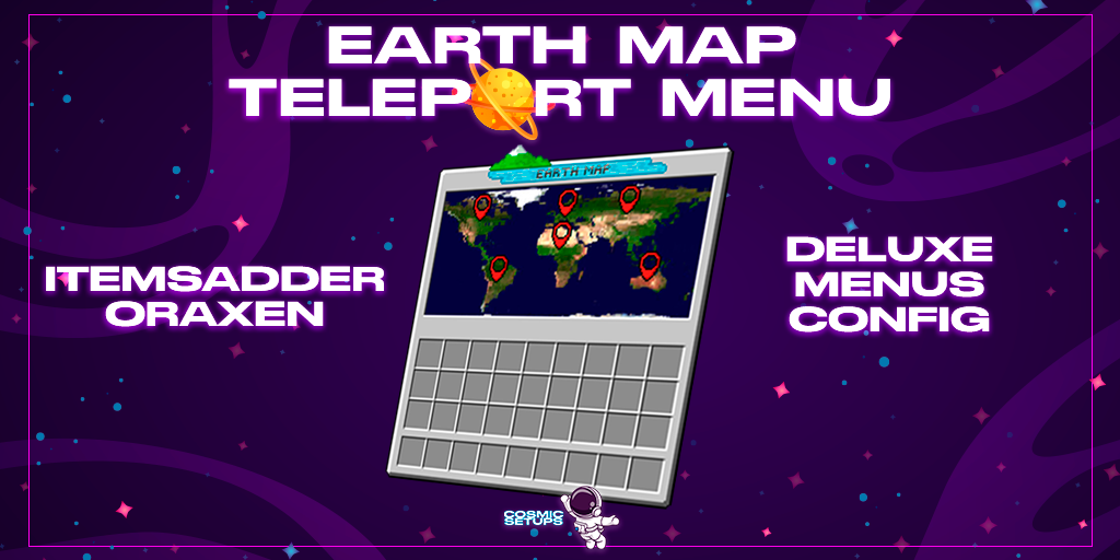 Earth Map Menu | ItemsAdder-Oraxen | BuiltByBit