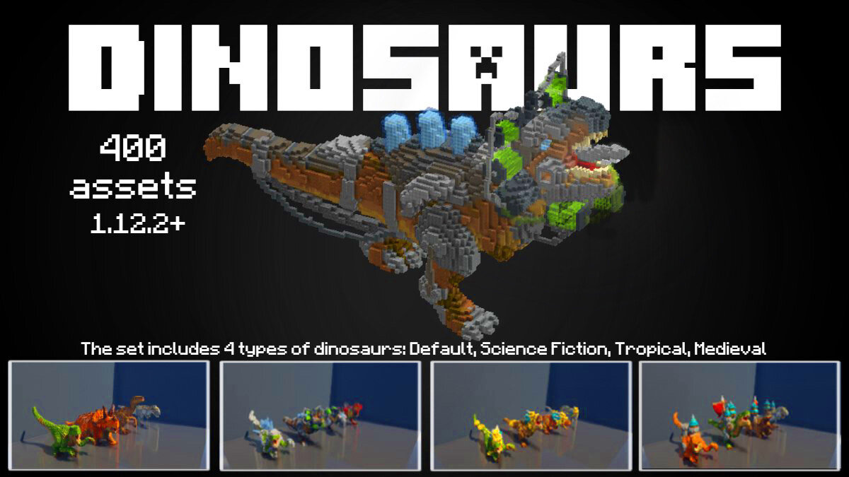 Dinosaurs Pack | BuiltByBit