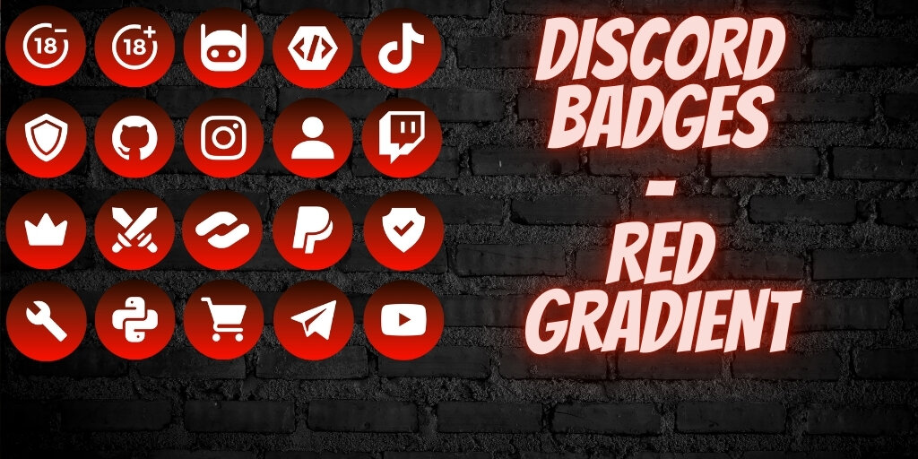 Discord Badges Gradient | BuiltByBit