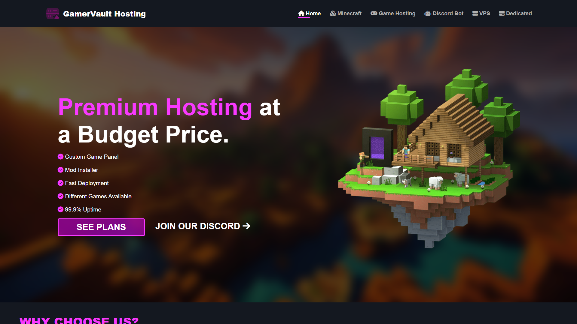 GamerVault Hosting Template | BuiltByBit