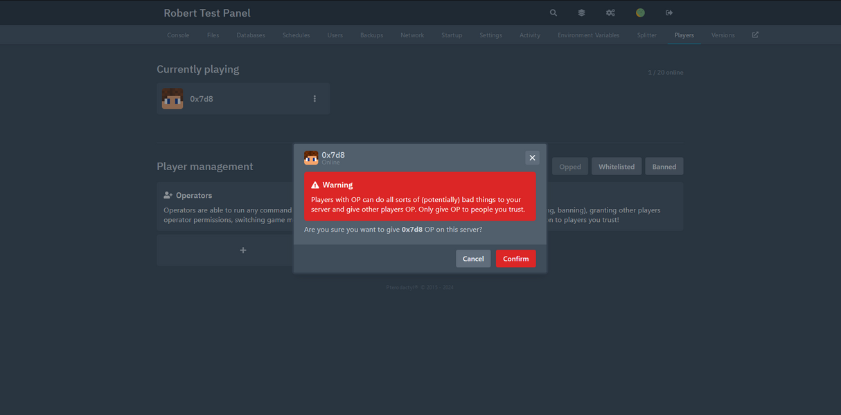 Minecraft Player Manager | BuiltByBit