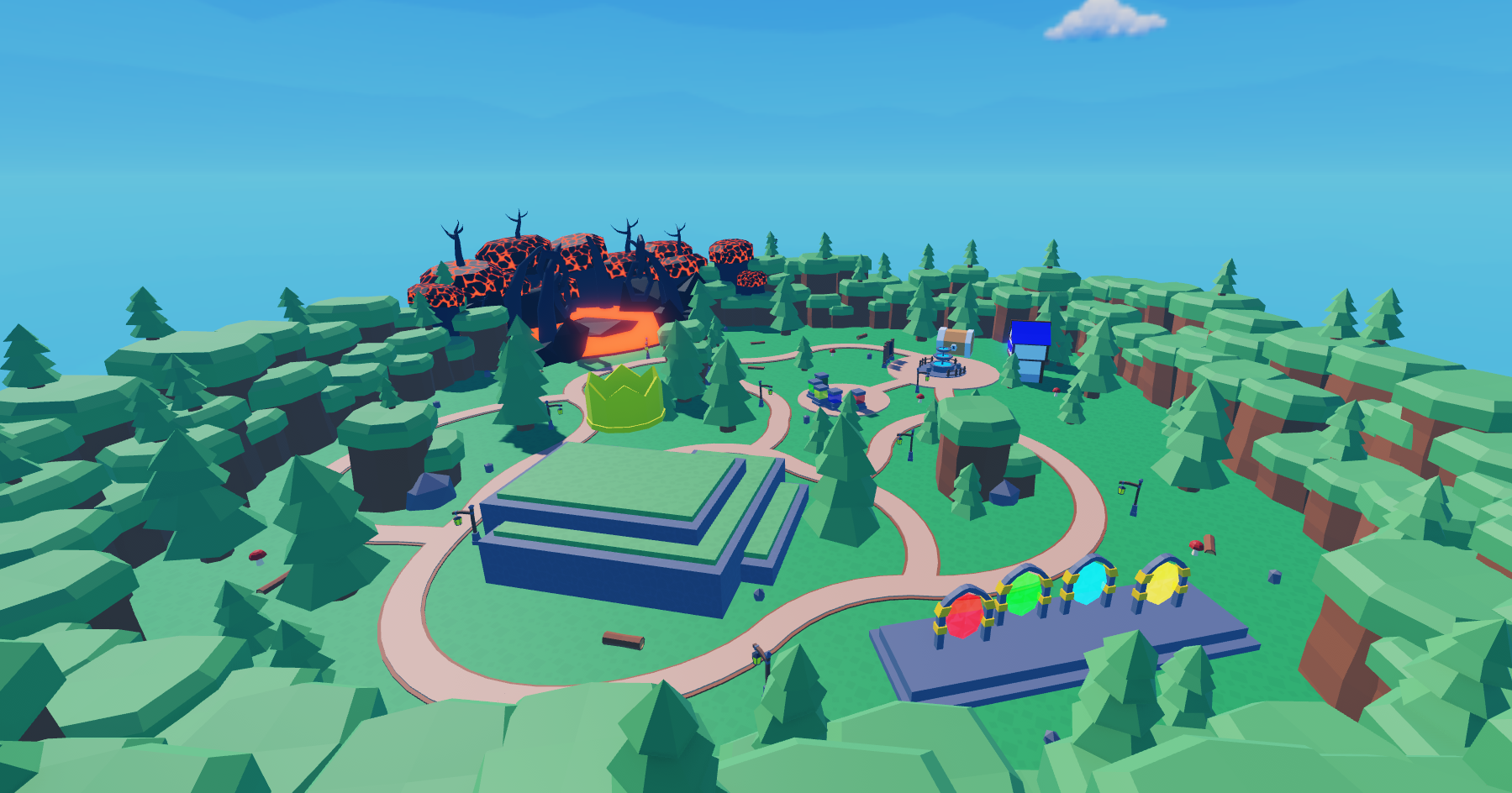 Low Poly Simulator Map | BuiltByBit