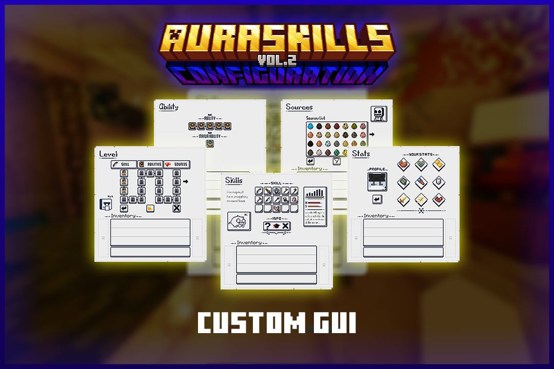 AuraSkills - Config + Custom UI Vol 2 | BuiltByBit