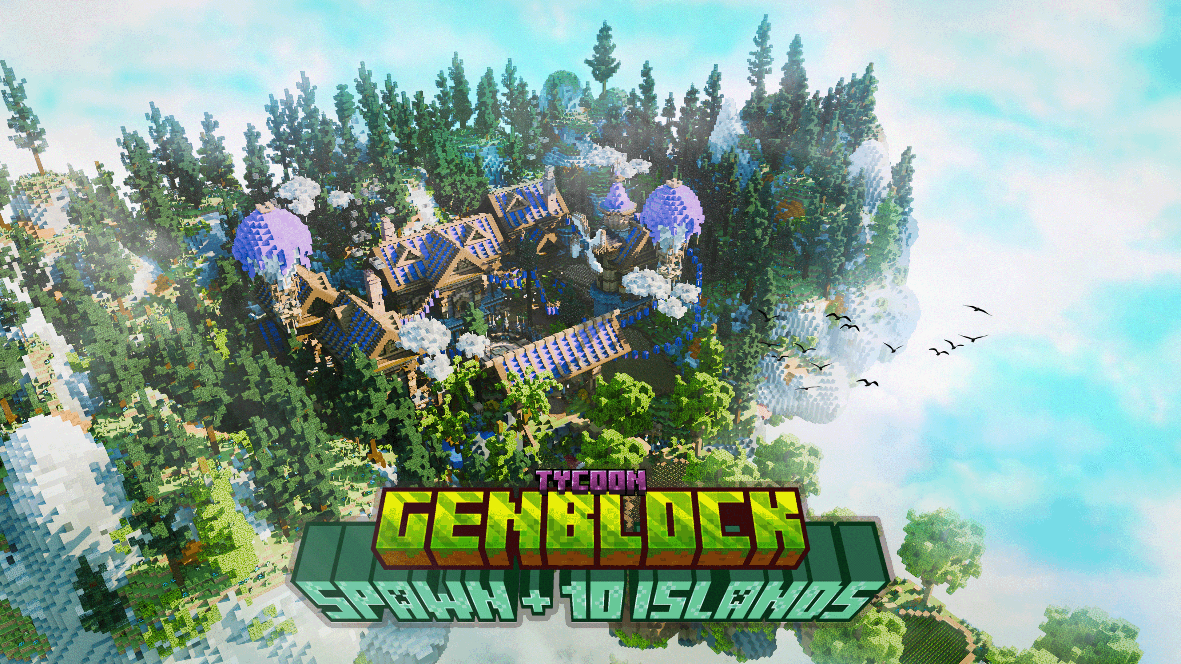 GenBlock, Tycoon | Spawn + 10 islands | BuiltByBit