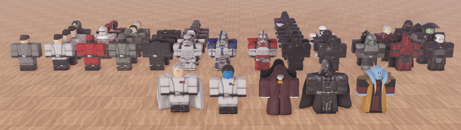 CUSTOM Galactic Empire Morph Set | BuiltByBit