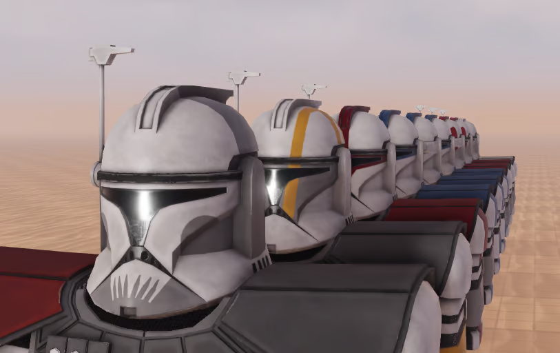 Custom Phase One Clone Troopers | BuiltByBit