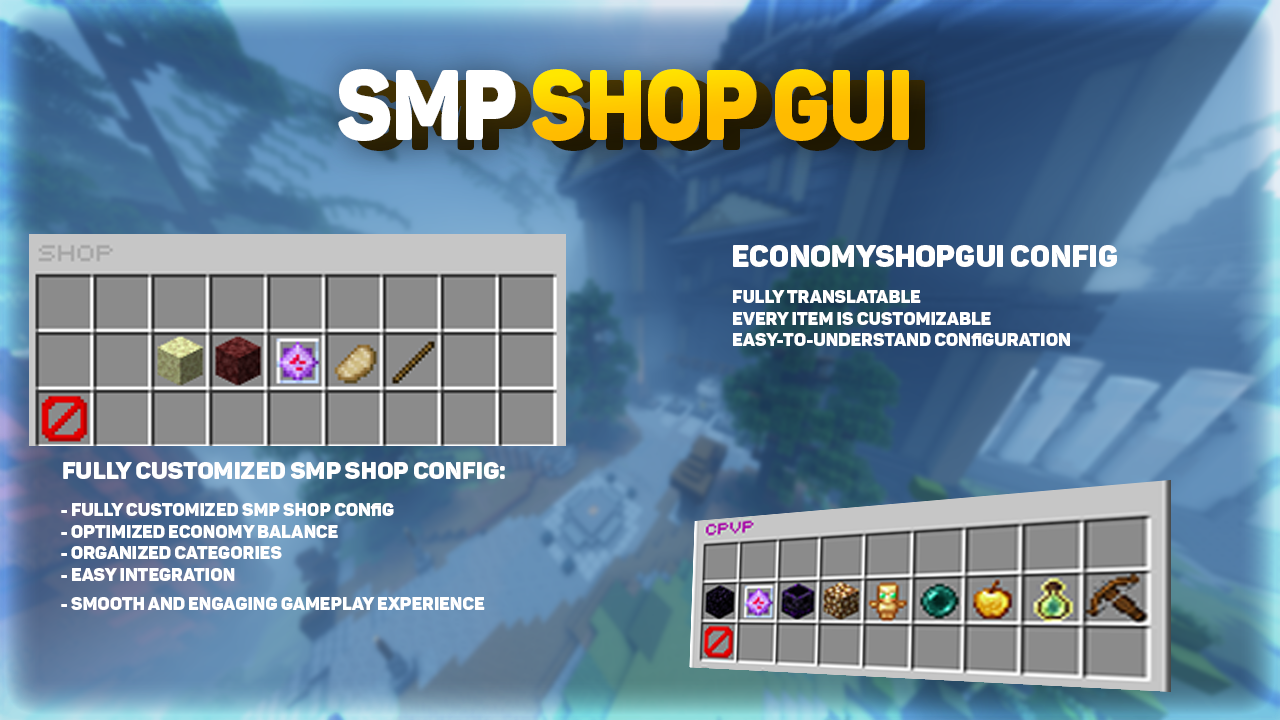 SMP Shop Config Easy-to-Use | BuiltByBit