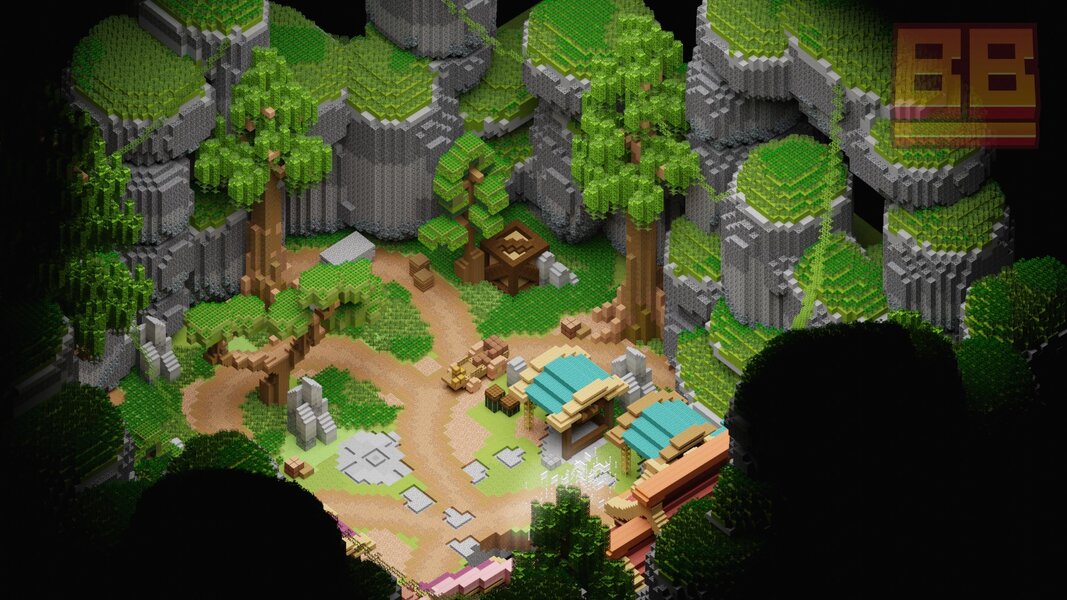 Minecraft Vibrant Lobby Hub | BuiltByBit