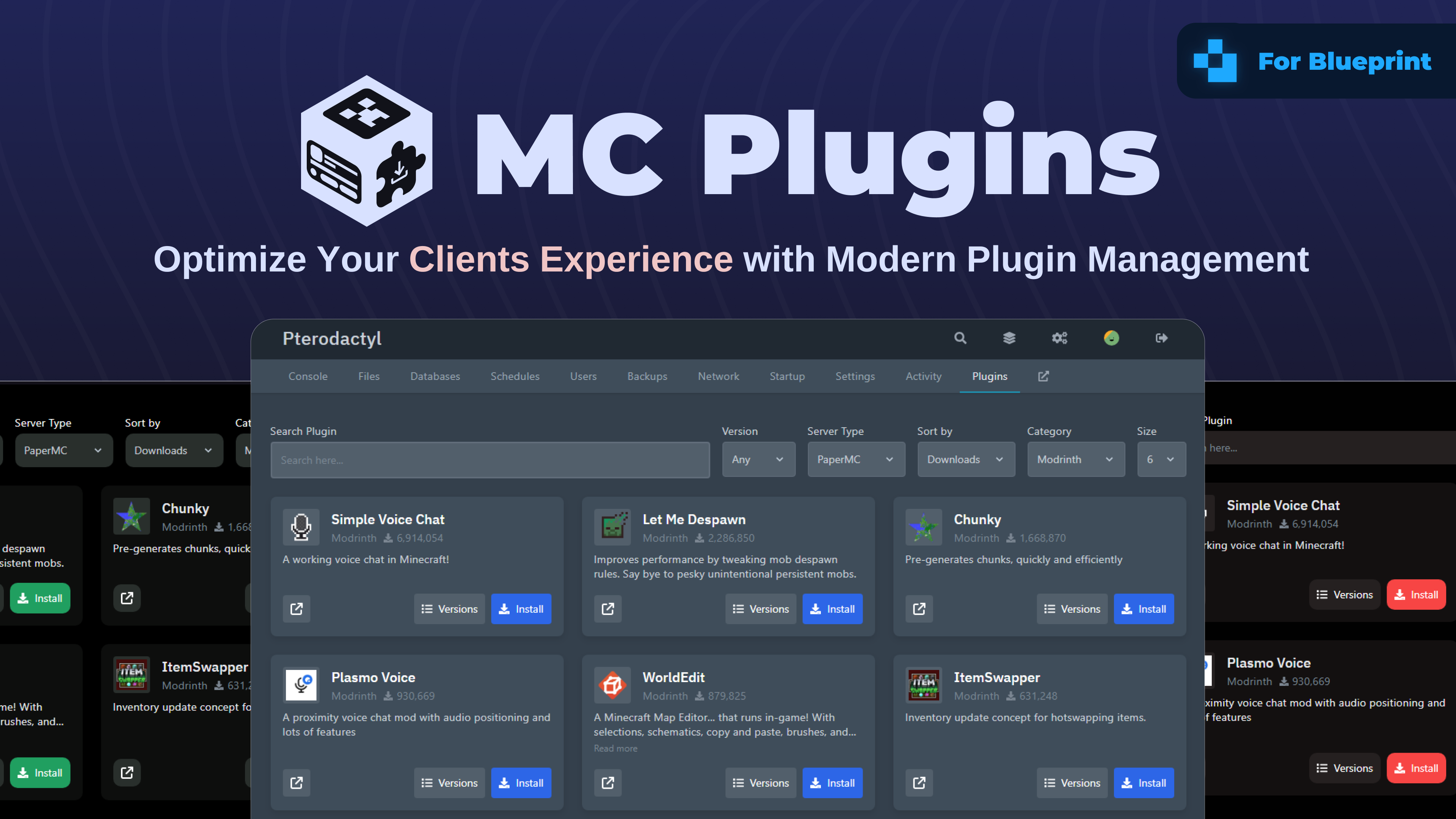 MC Plugins Installer for Blueprint | BuiltByBit