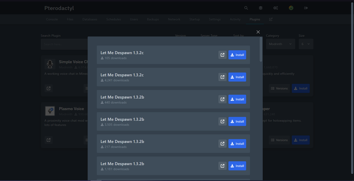MC Plugins Installer for Pterodactyl | BuiltByBit