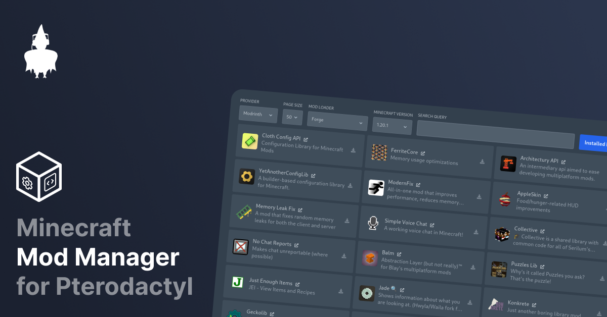 Minecraft Mod Manager | BuiltByBit
