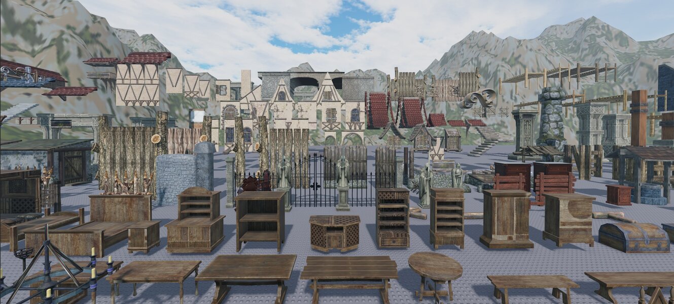 Medieval Roblox Assets Props Pack | BuiltByBit