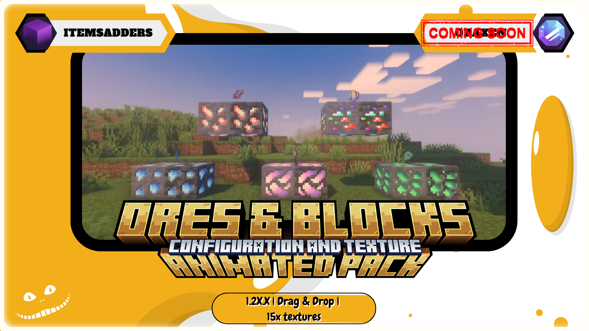 Custom Animated Ores Pack | ItemsAdders | BuiltByBit