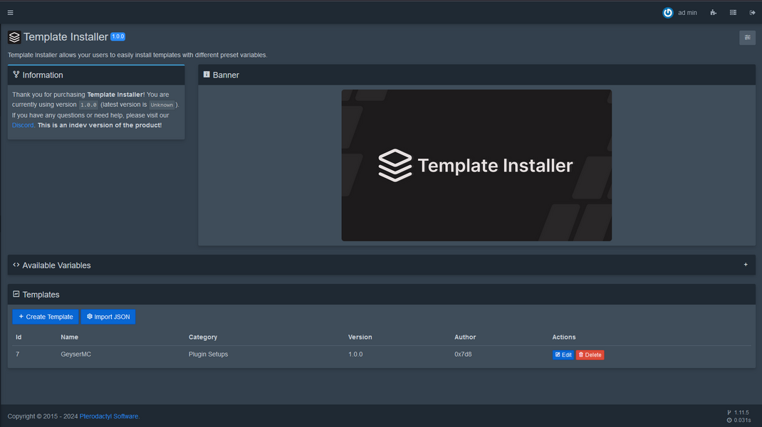Template Installer | BuiltByBit
