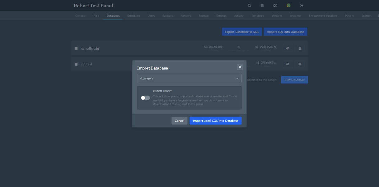 Database Import & Export | BuiltByBit Database Import & Export | BuiltByBit