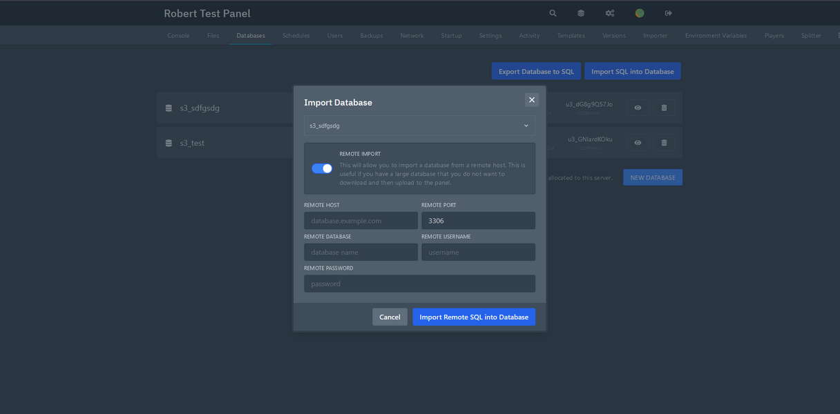 Database Import & Export | BuiltByBit