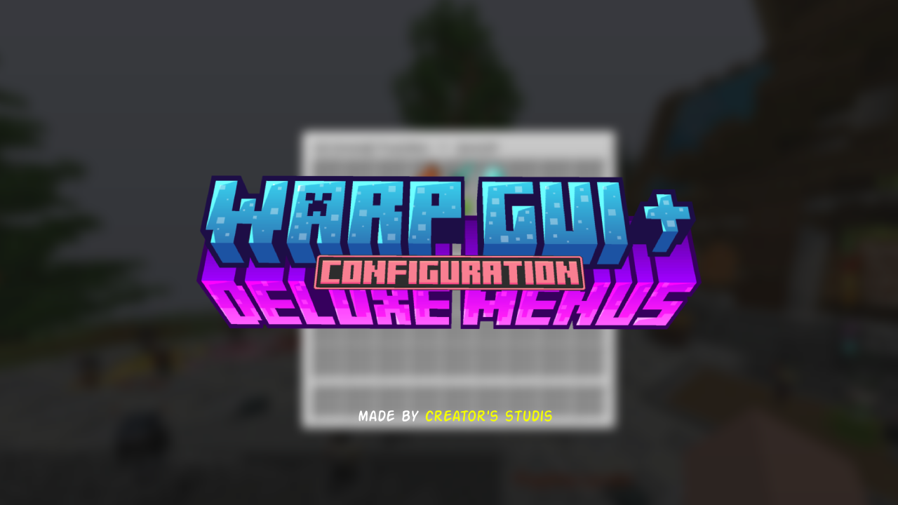 Warps GUI+ | Deluxe Menus | BuiltByBit