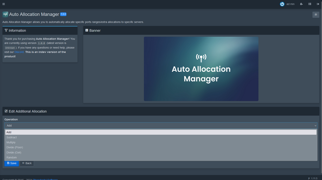 Auto Allocation Manager | BuiltByBit
