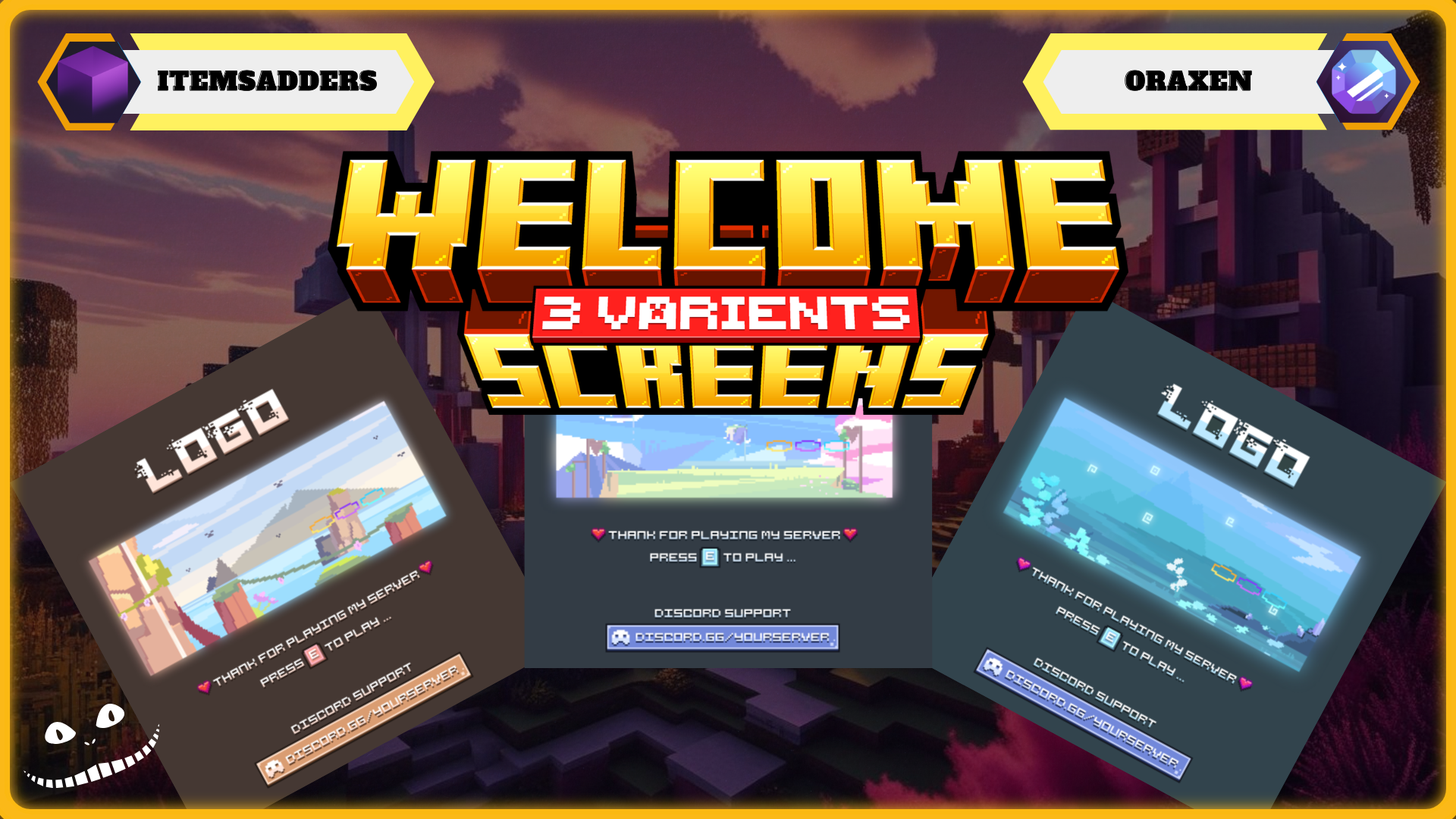 Welcome Screen UI | Gizmo | Oraxen/IA | BuiltByBit