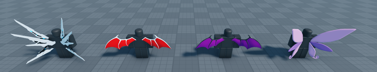 Wings Pack 2 - 4x Roblox-Ready Models | BuiltByBit