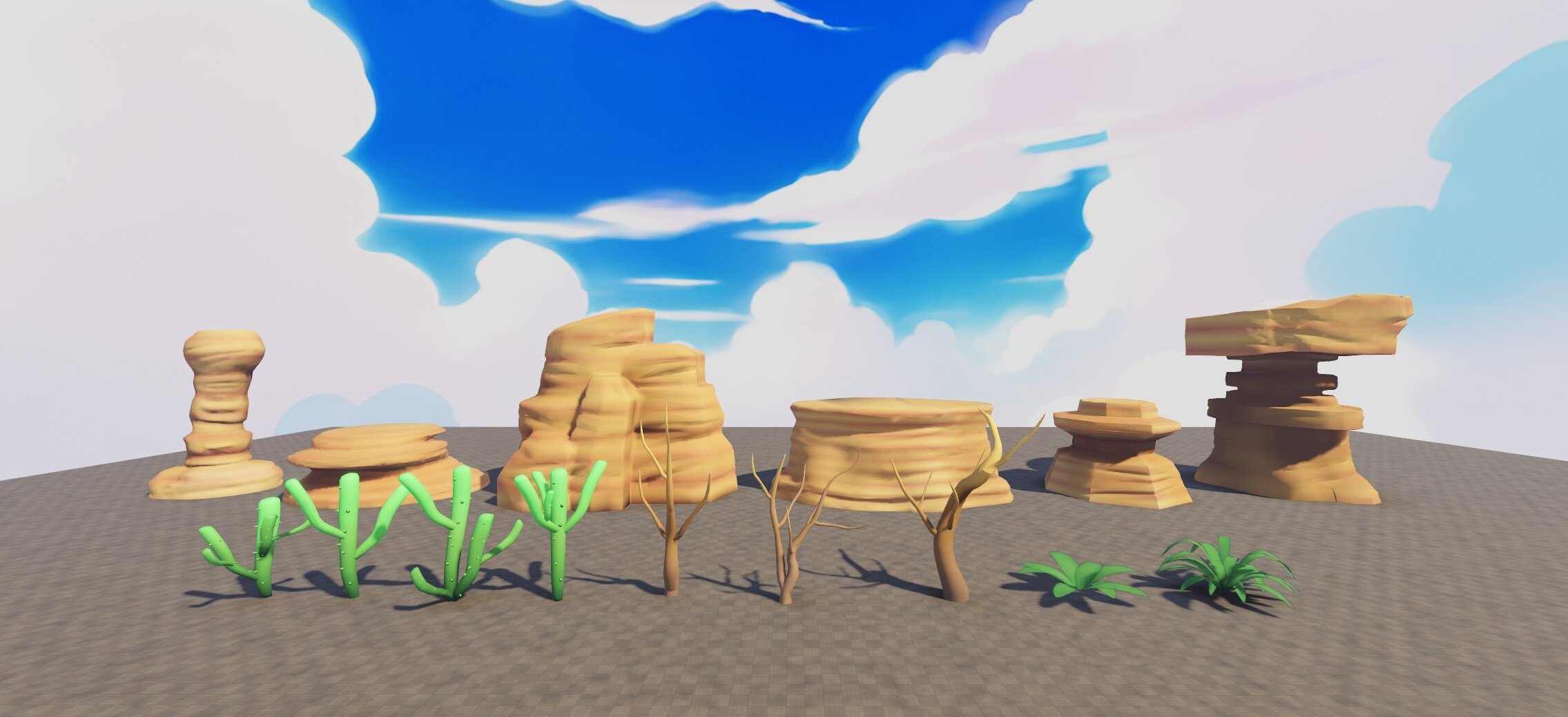 Stylized Low-Poly Desert Roblox Pack | BuiltByBit