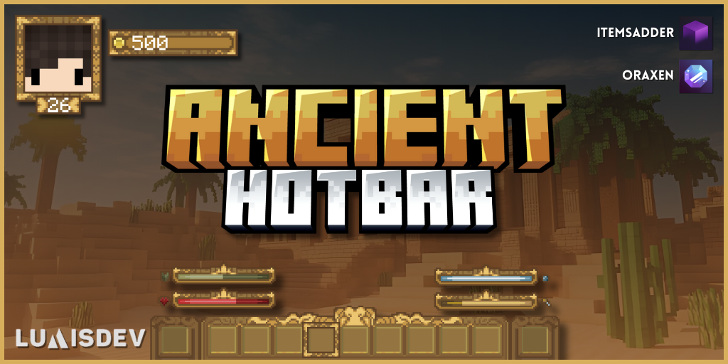 Ancient Hotbar | BetterHUD | BuiltByBit
