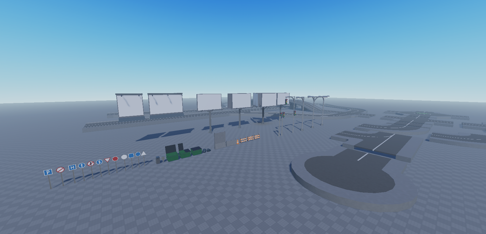 Lowpoly City Street Prop Pack | BuiltByBit