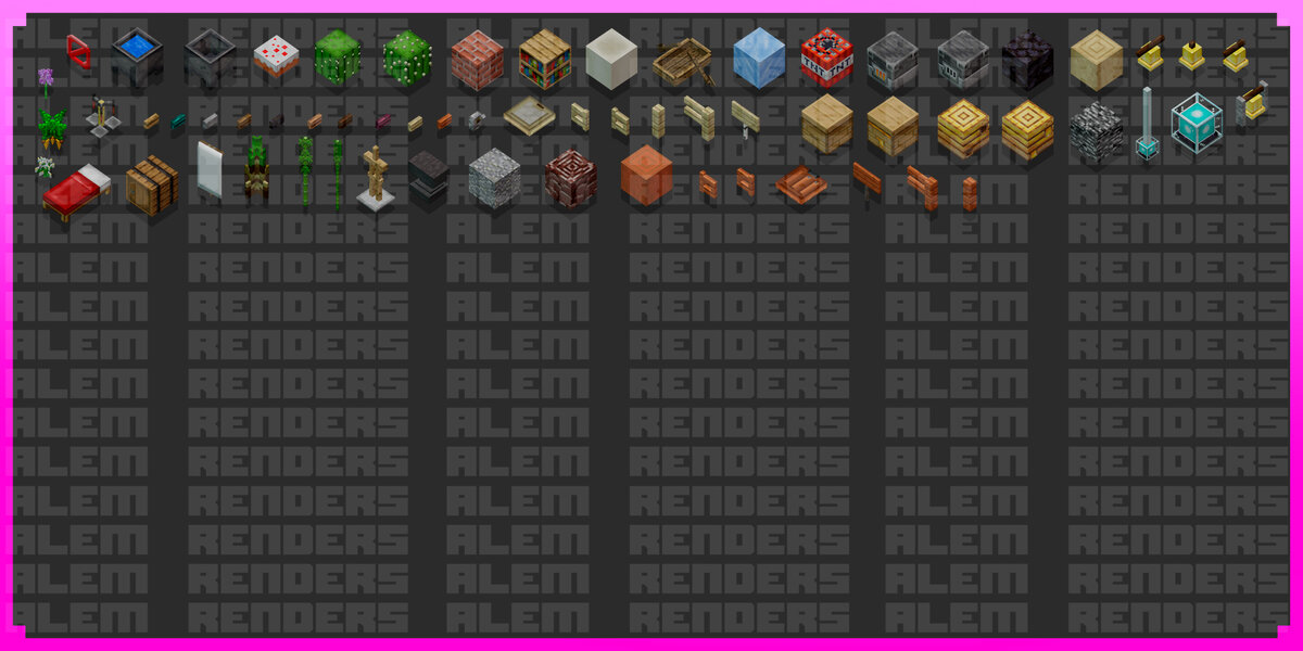 Minecraft Default Blocks Renders | BuiltByBit