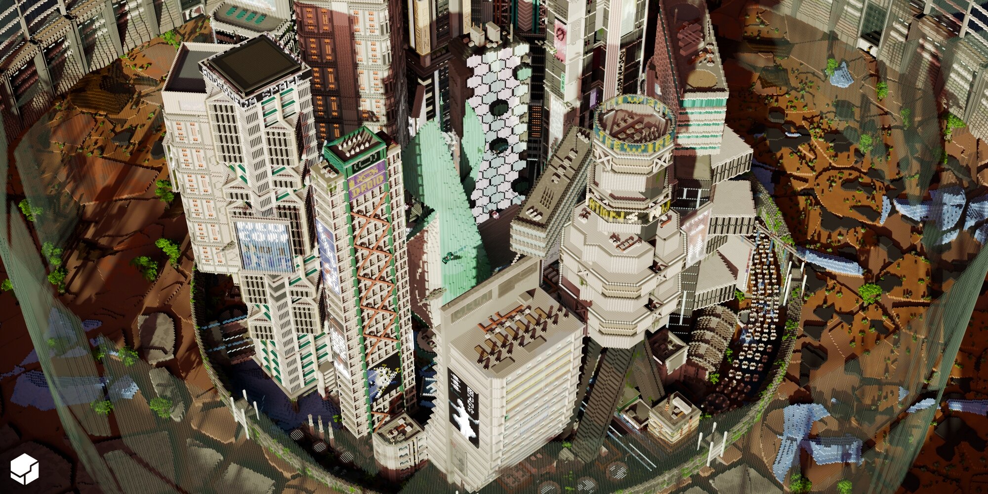 6IN1 Cyberpunk Outpost +Interior +Winter | BuiltByBit