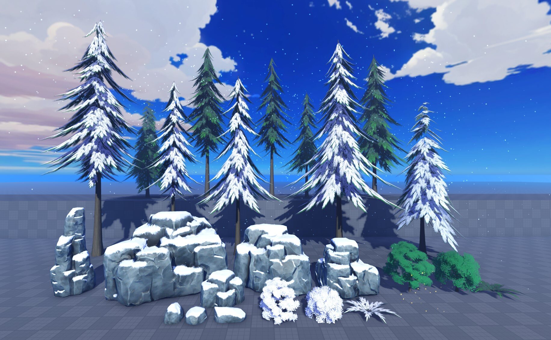 Stylized Winter Roblox Nature Pack | BuiltByBit