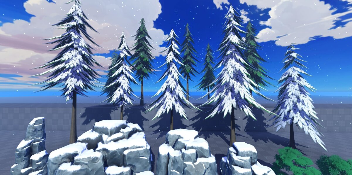 Stylized Winter Roblox Nature Pack | BuiltByBit