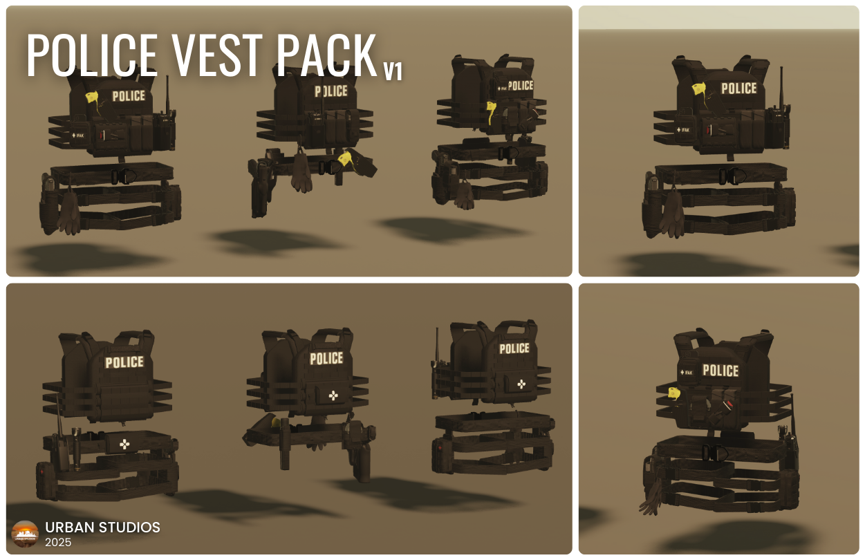 Police Vest Pack v1 | BuiltByBit