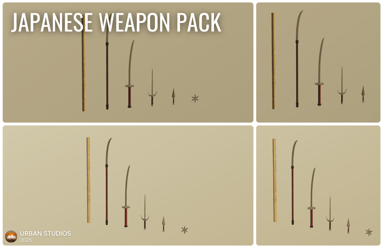 Japanese Weapon Pack | BuiltByBit