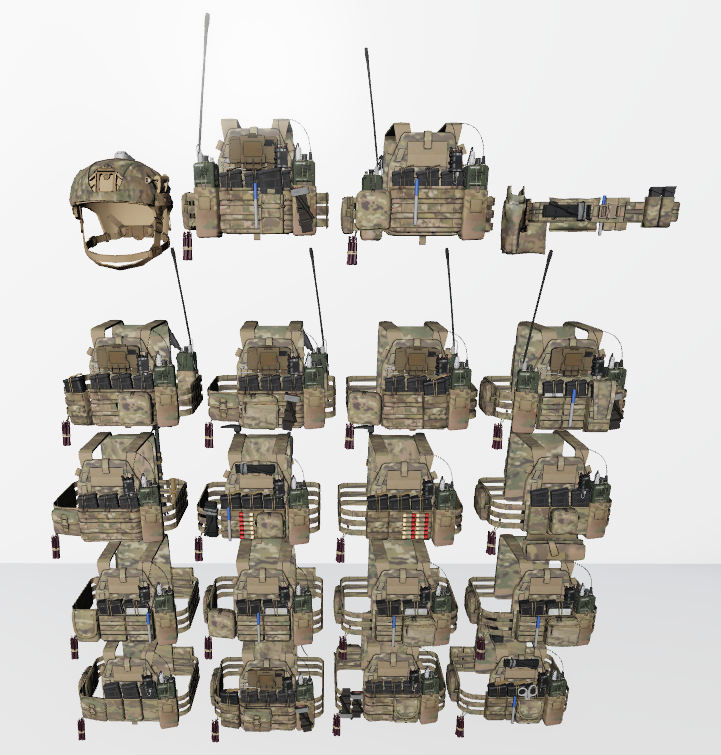 Vest and Helmet kit Multicam | BuiltByBit