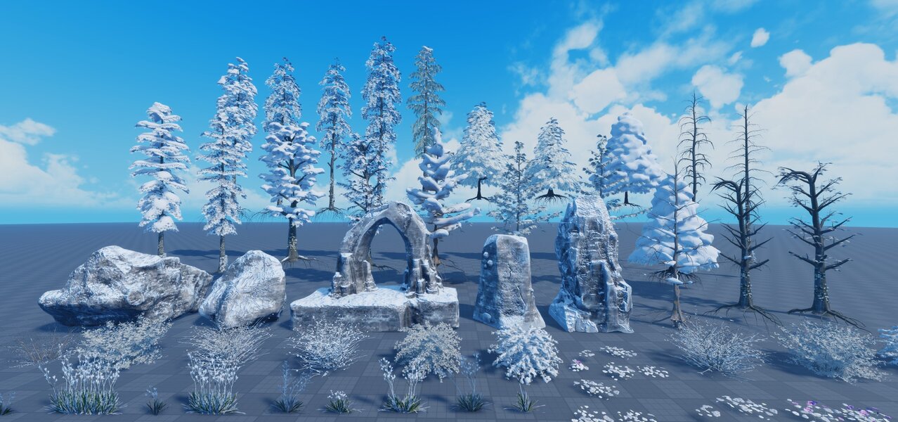 Realistic Winter Roblox Nature Pack | BuiltByBit