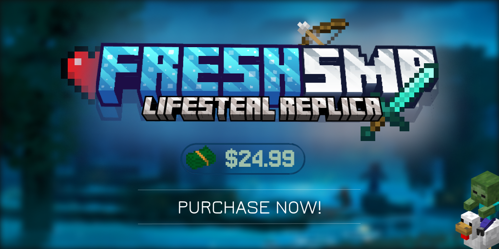 FreshSMP - Lifesteal Replica | BuiltByBit