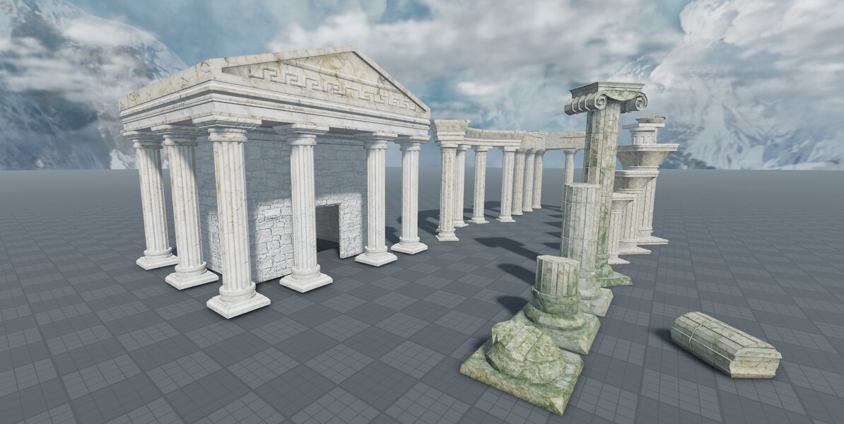 Ancient Greek Roblox Buildings Pack | BuiltByBit