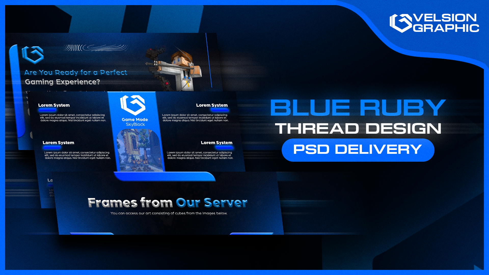 Blue Ruby Thread Design | BuiltByBit