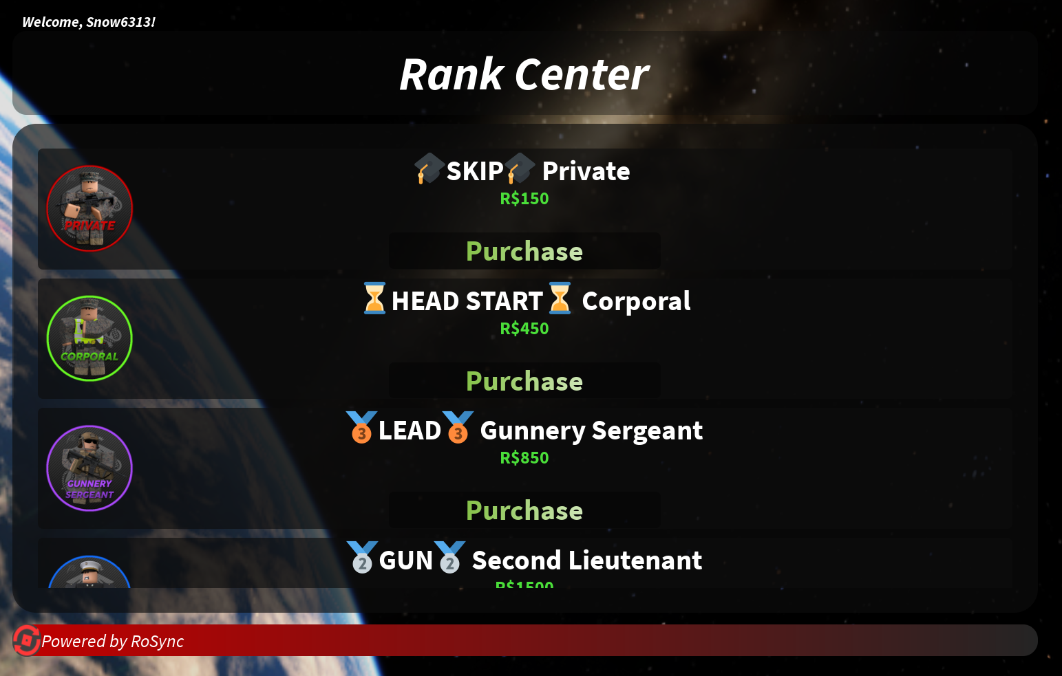 Roblox Ranking Center System | BuiltByBit